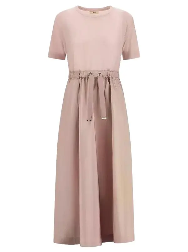 Herno Drawstring-waist Midi Dress - Neutrals