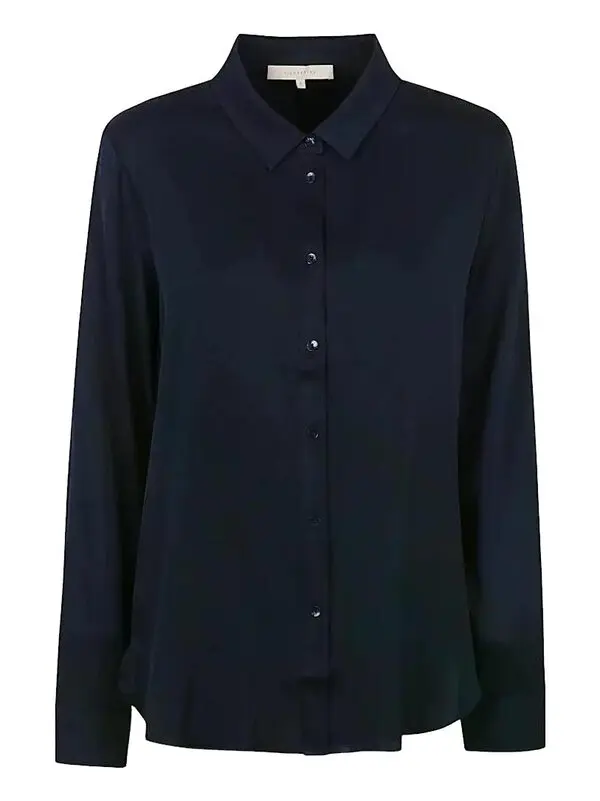 NOUVELLE SILK95FIVE Relaxed-fit Shirt - Blue