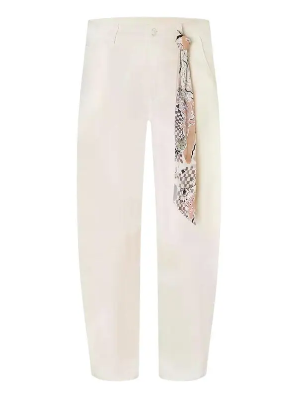 CAMBIO Scarf-detailed Trousers - Neutrals