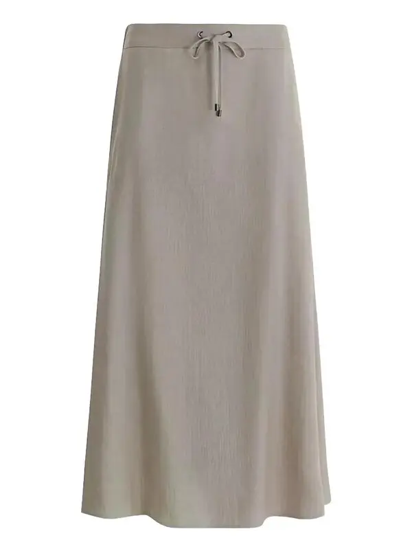 Lorena Antoniazzi Midi A-line Skirt With Drawstring - Neutrals