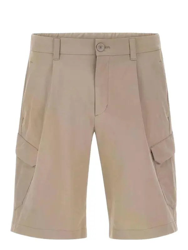 Herno Pleated Cargo Shorts - Neutrals