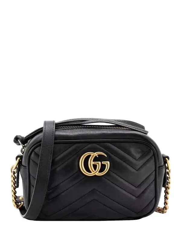 Gucci Gg Marmont Mini Shoulder Bag - Black