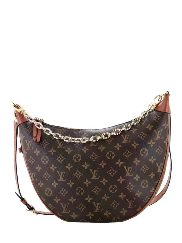 LOUIS VUITTON Loop Reverse Monogram Canvas Hobo Bag - Brown