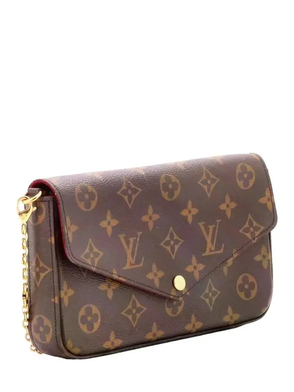 LOUIS VUITTON Felicie Pochette Monogram Canvas - Brown