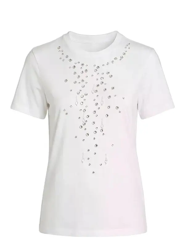 Marella Bianca Embellished T-shirt - White