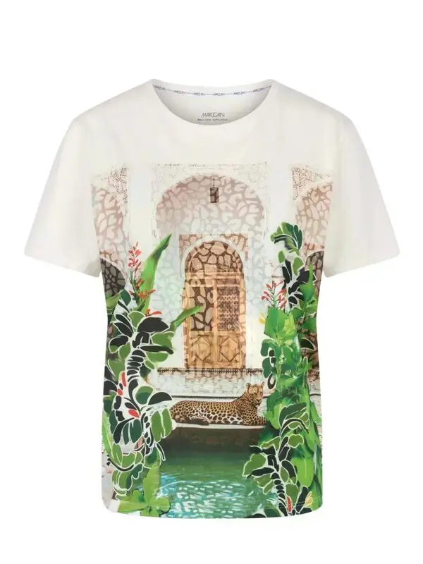 MARCCAIN Graphic Print T-shirt - Neutrals