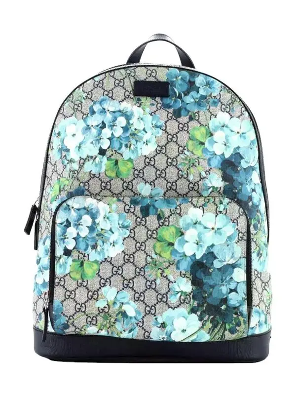 Gucci Blooms Print Gg Coated Canvas Backpack - Multicolour