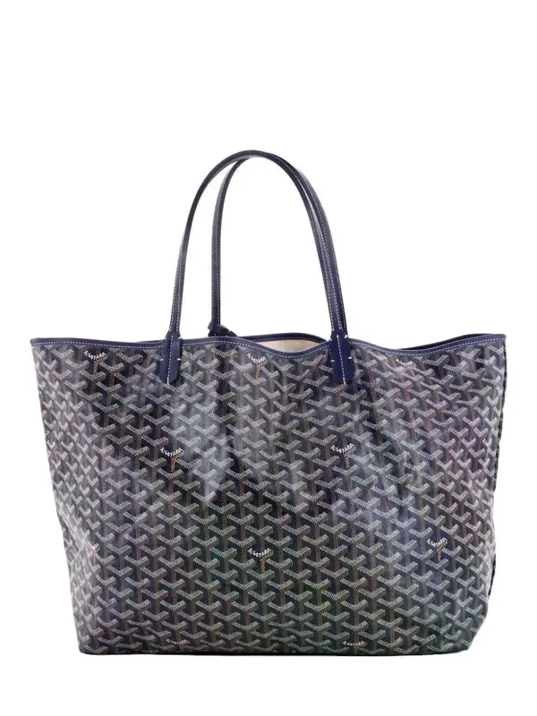 Goyard Saint Louis Coated Canvas Gm Tote Bag - Blue