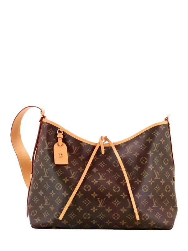 LOUIS VUITTON Carryall Monogram Canvas Mm Hobo Bag - Brown