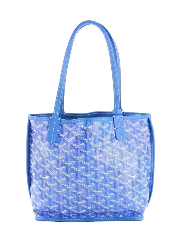 Goyard Anjou Reversible Mini Tote Coated Canvas - Blue