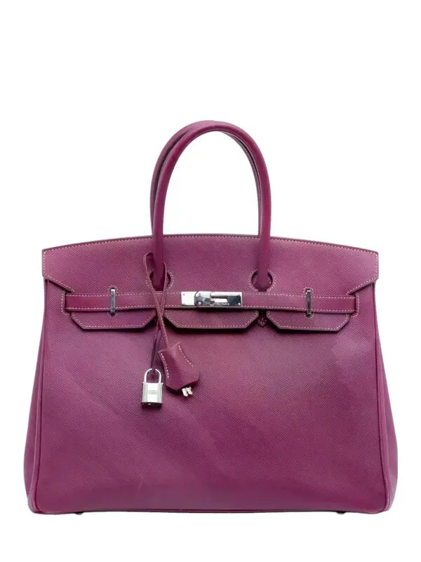 Hermès 2011 Epsom Candy Verso Birkin Retourne 35 Handbag - Pink