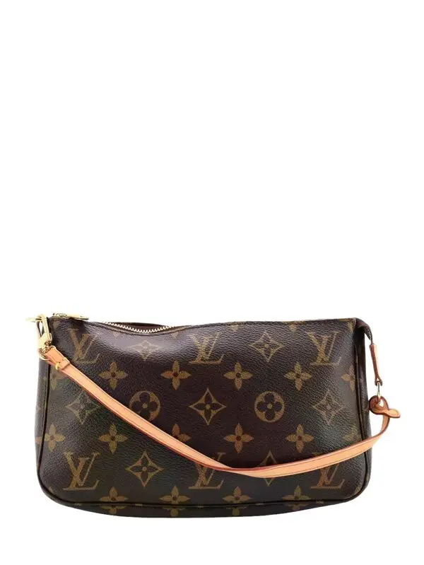 LOUIS VUITTON Pochette Accessoires Monogram Canvas Clutch - Brown