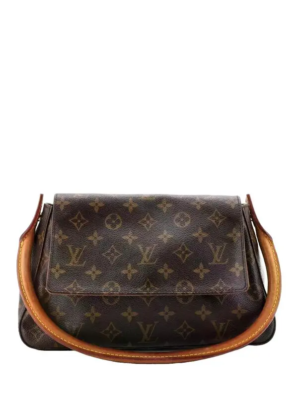 LOUIS VUITTON Looping Handbag Monogram Canvas - Brown