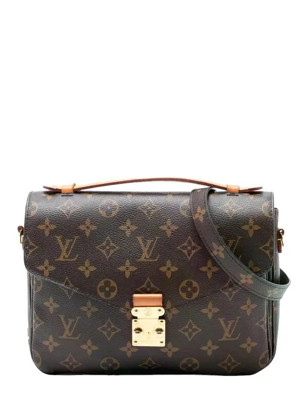 LOUIS VUITTON 2019 Monogram Pochette Metis Satchel - Brown