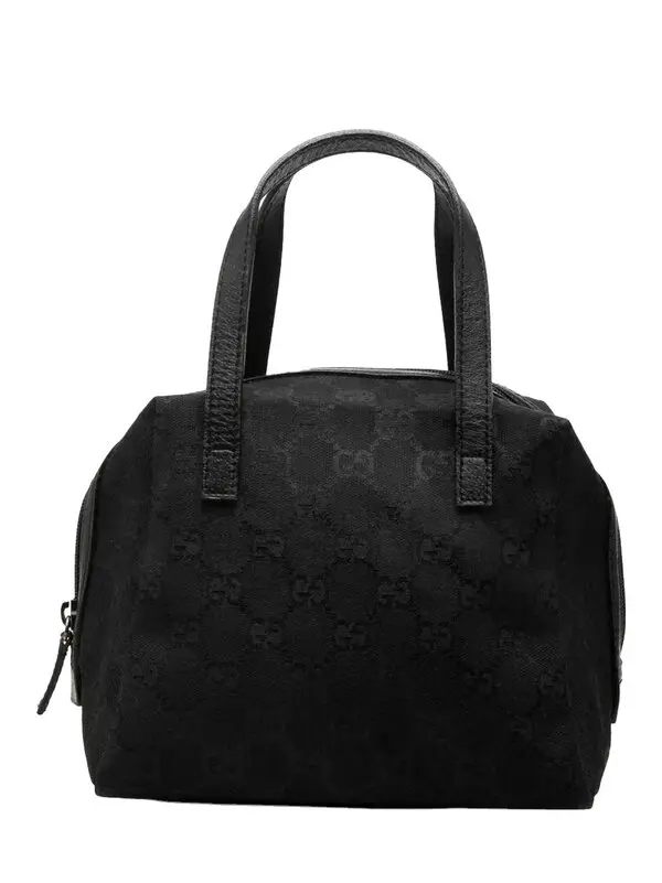 Gucci Gg Canvas Handbag - Black