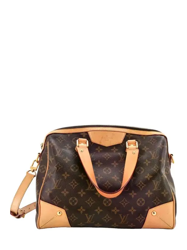 LOUIS VUITTON Retiro Handbag Monogram Canvas Pm Satchel - Brown