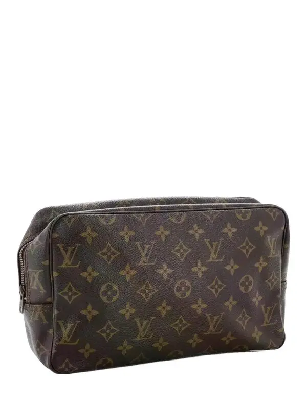 LOUIS VUITTON Trousse Toiletry Monogram Canvas 28 Pouch - Brown