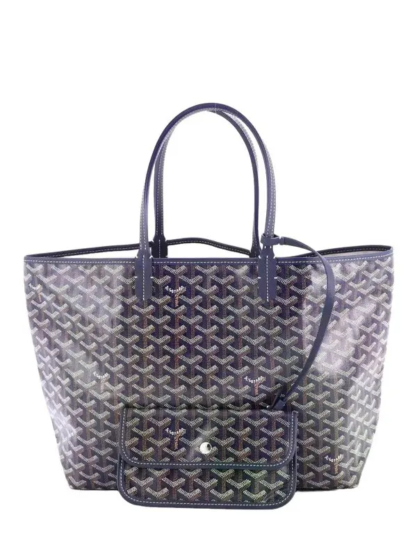Goyard Saint Louis Coated Canvas Pm Tote Bag - Blue