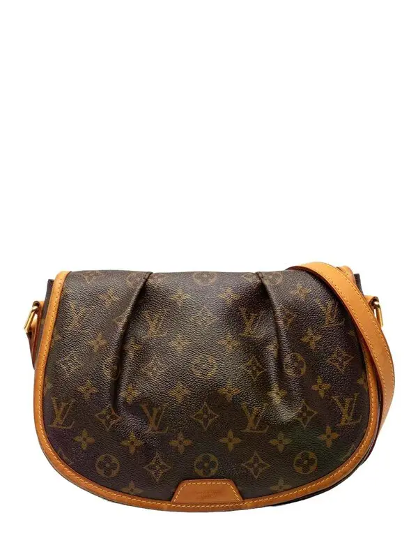 LOUIS VUITTON 2012 Monogram Menilmontant Pm Crossbody Bag - Brown