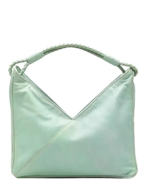 Bottega Veneta Nappa Deep V Hobo Shoulder Bag - Green