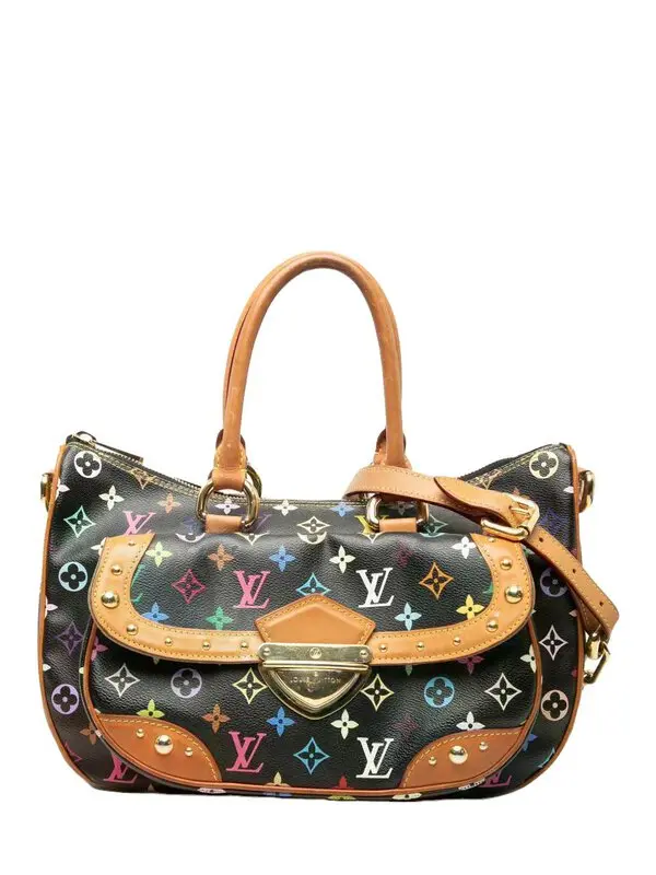 LOUIS VUITTON 2009 Monogram Multicolore Rita Satchel - Black