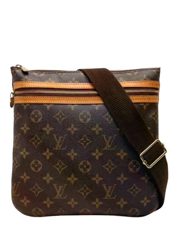 LOUIS VUITTON 2005 Monogram Bosphore Pochette - Brown