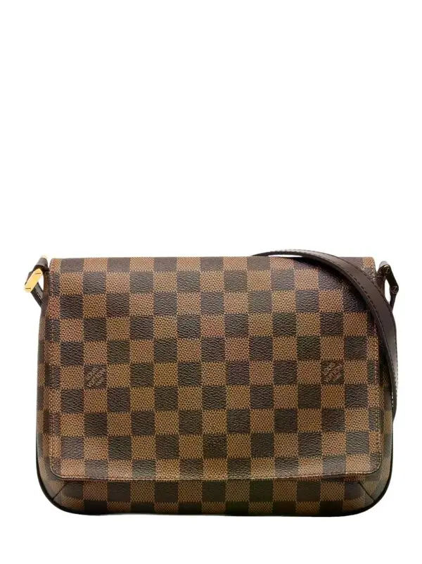 LOUIS VUITTON 2004 Damier Ebene Musette Tango - Brown