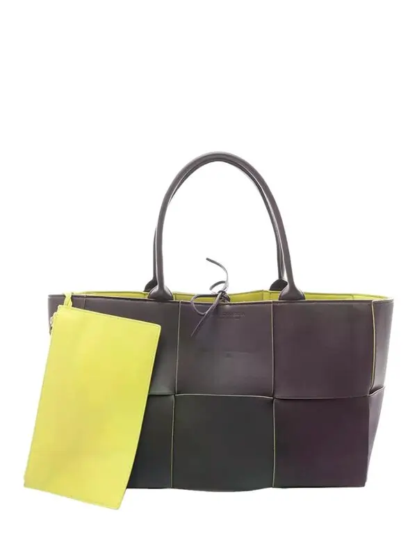 Bottega Veneta 2012 Medium Nappa Maxi Intrecciato Arco Tote Bag - Brown