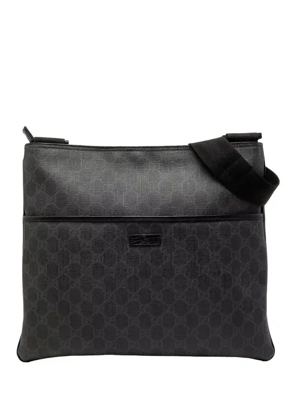 Gucci Gg Supreme Crossbody Bag - Black
