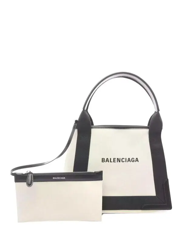 Balenciaga 2010-2026 Canvas Cabas S Tote Bag - Brown