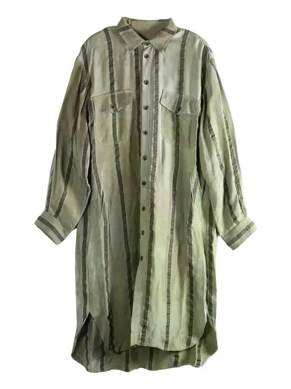 UMA WANG Trek Striped Shirt - Grey