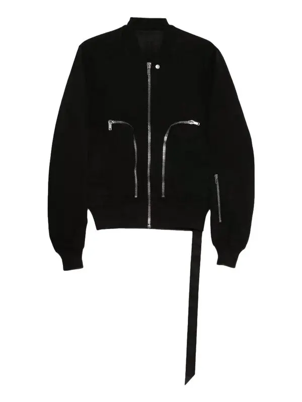 Rick Owens Zip Pocket Bomber Jacket - Black
