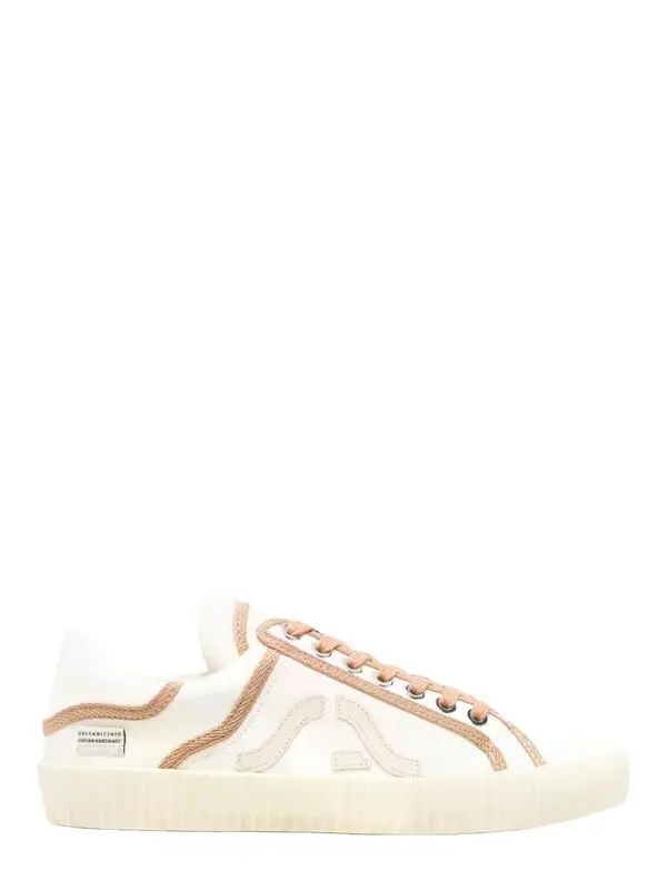 SPRINGA Wavy Olona Panelled Sneakers - Neutrals