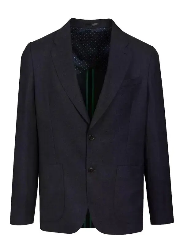 Paul Smith Two-button Wool Jacket - Blue