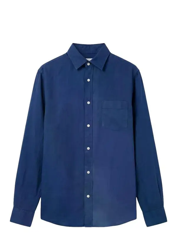 Hartford Paul Pocket Shirt - Blue