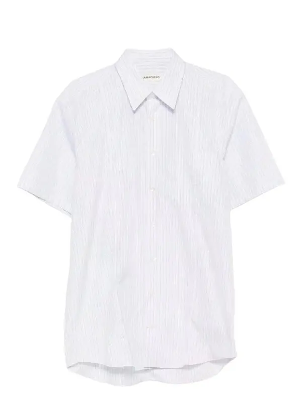 NAMACHEKO Cordelia Striped Short-sleeve Shirt - White