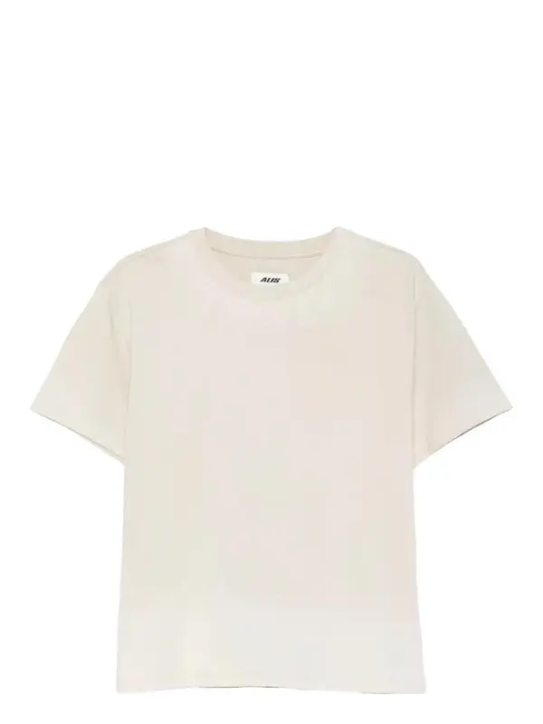 ALIS Torey Cropped Print T-shirt - Neutrals