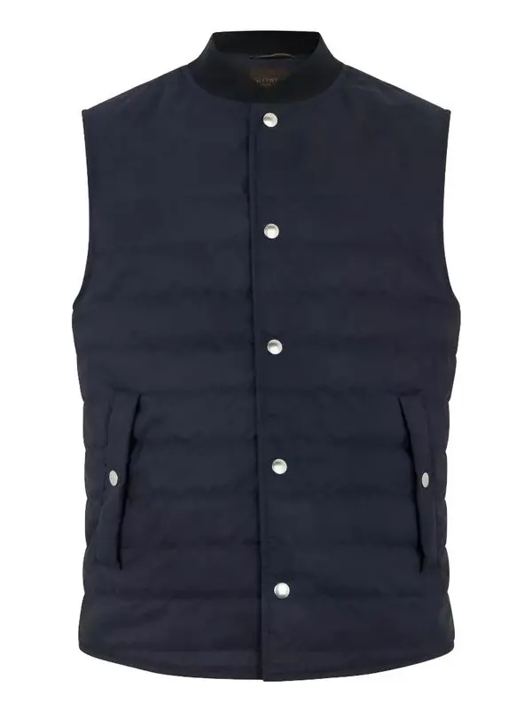 SLOWEAR Quilted Padded Coat - Blue