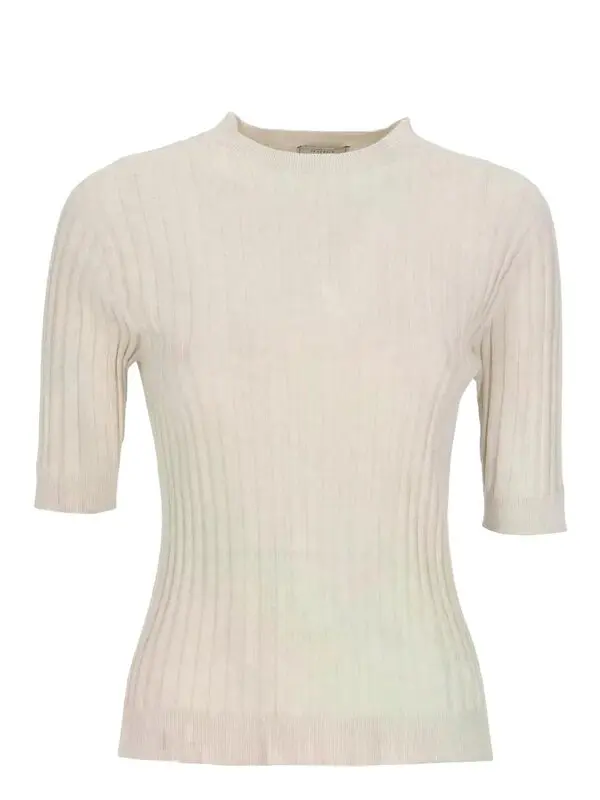 Peserico Ribbed Knit Sweater - Neutrals