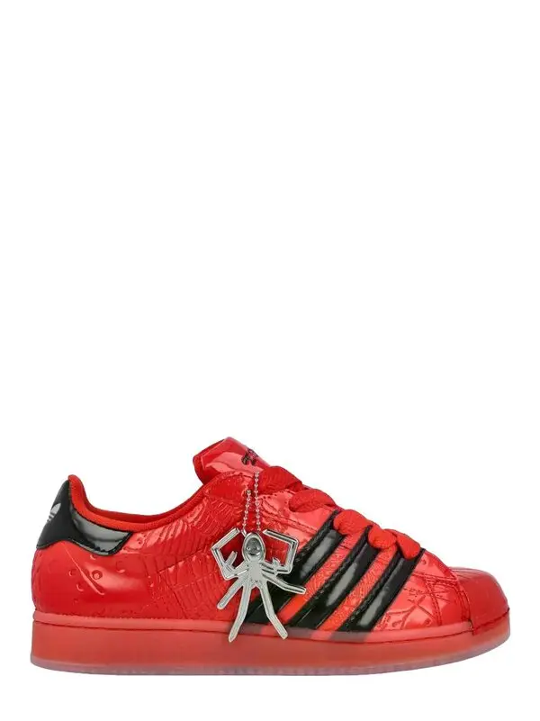 Adidas X Sp5der Superstar Lace-up Sneakers - Red