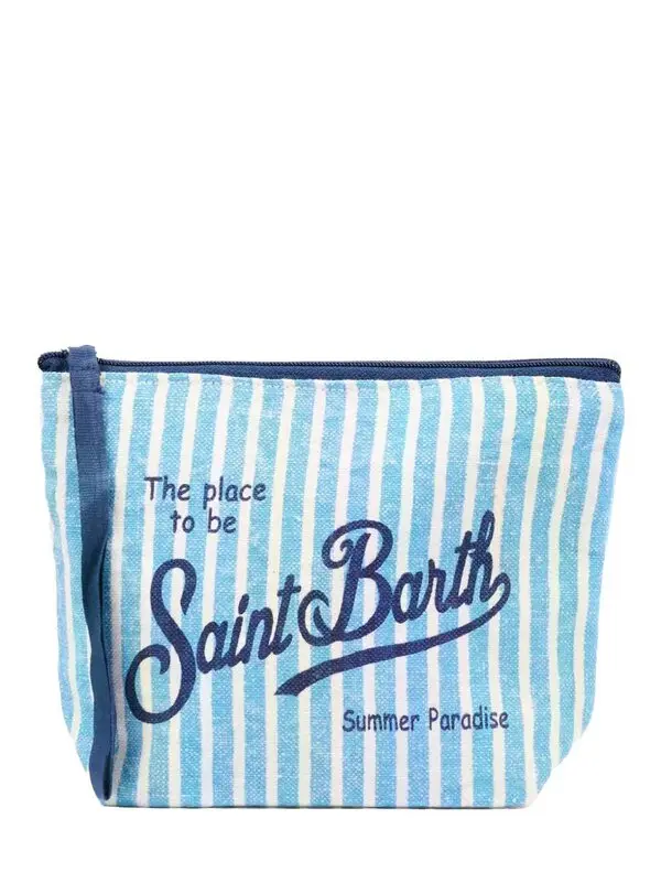 MC2 SAINT BARTH Striped Pouch - Blue