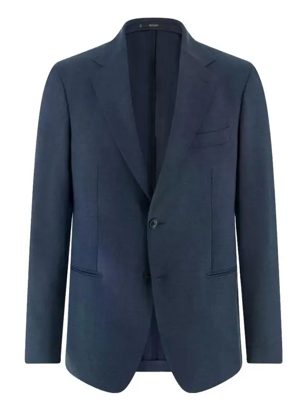Boggi Milano Single-breasted Blazer - Blue