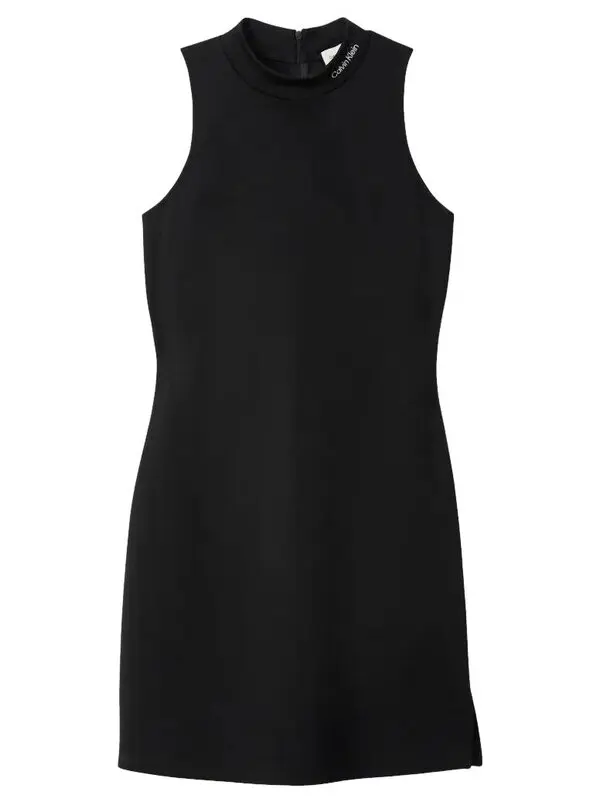 Calvin Klein High-neck Sleeveless Dress - Black