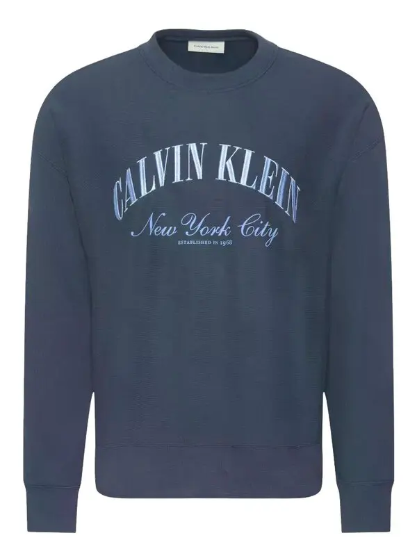 Calvin Klein Graphic-print Sweater - Blue