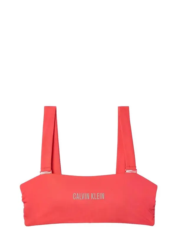 Calvin Klein Intense Power Bandeau Bikini Top - Red