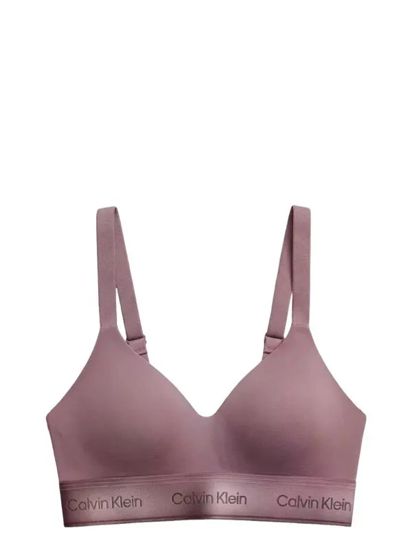 Calvin Klein Logo-detail Bra - Purple