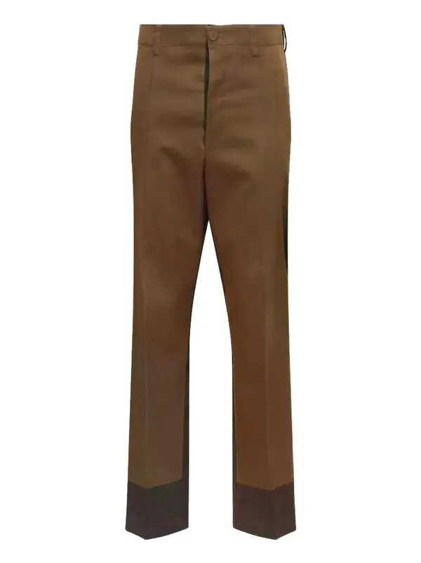 MAISON MARGIELA Colour-block Tailored Trousers - Brown