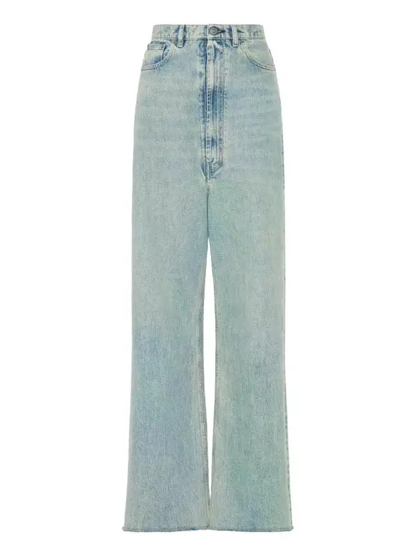MAISON MARGIELA Raw-cut Wide-leg Jeans - Blue