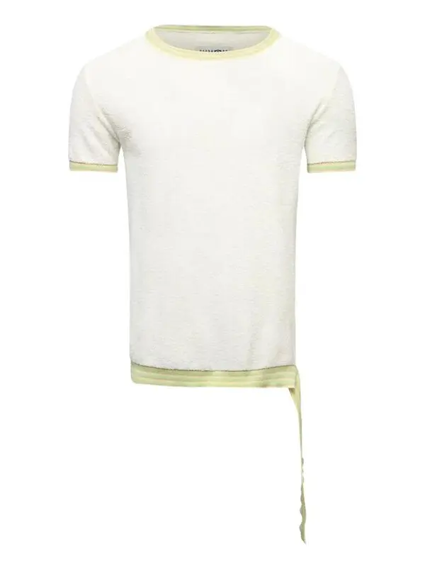 MAISON MARGIELA Round-neck Knitted Cotton T-shirt - Neutrals