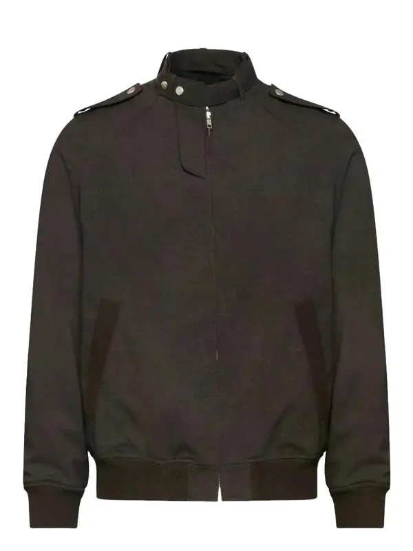 MAISON MARGIELA Zip-up Jacket With Shoulder Detail - Brown